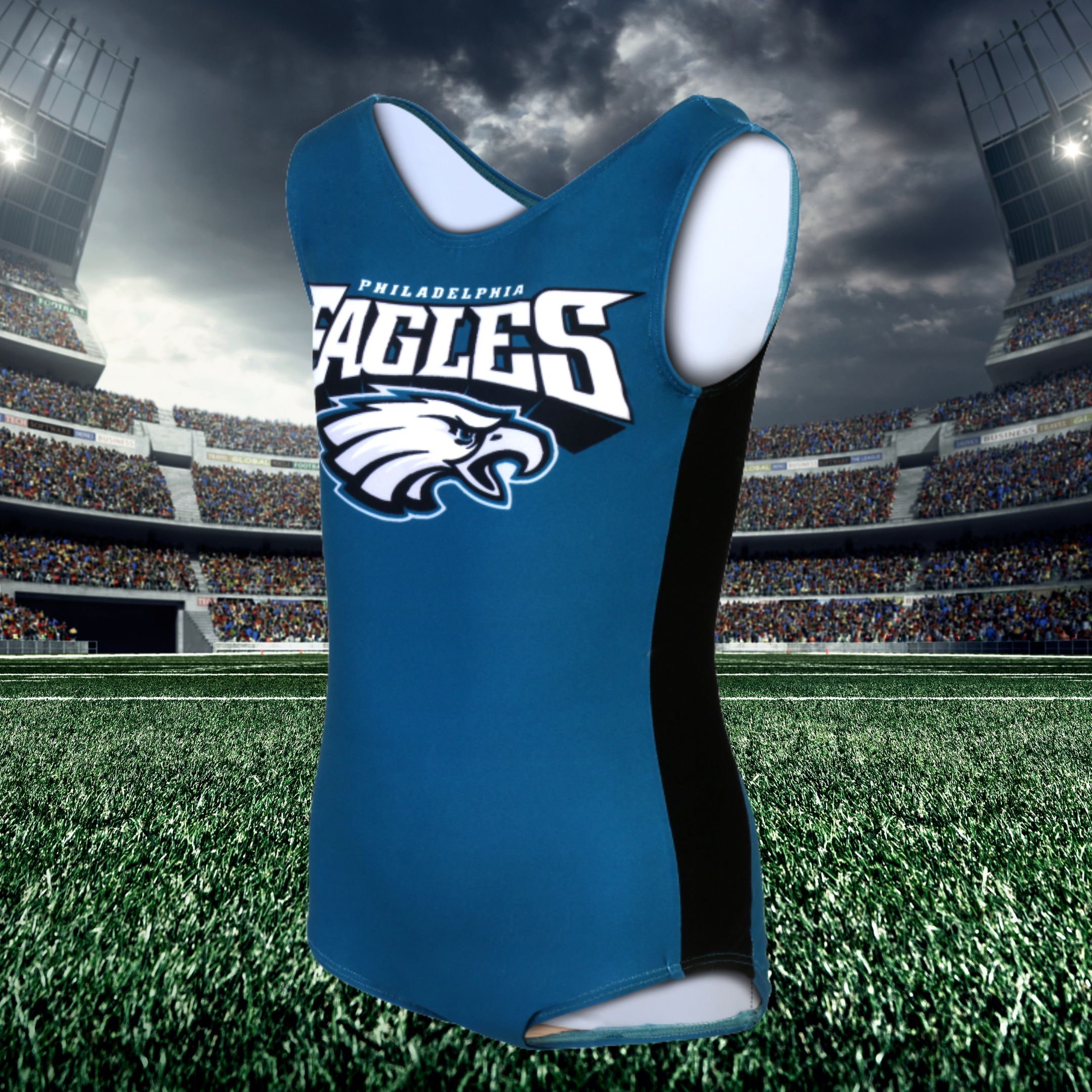 Philadelphia Eagles Superfan Girls’ Gymnastics Leotard – The Leotard Lady